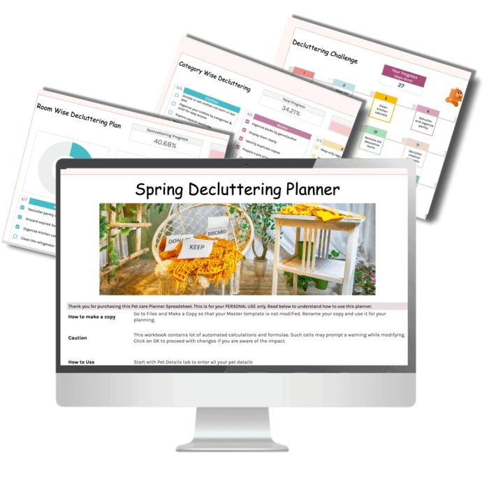 Spring Decluttering Planner - Planner For All PLR